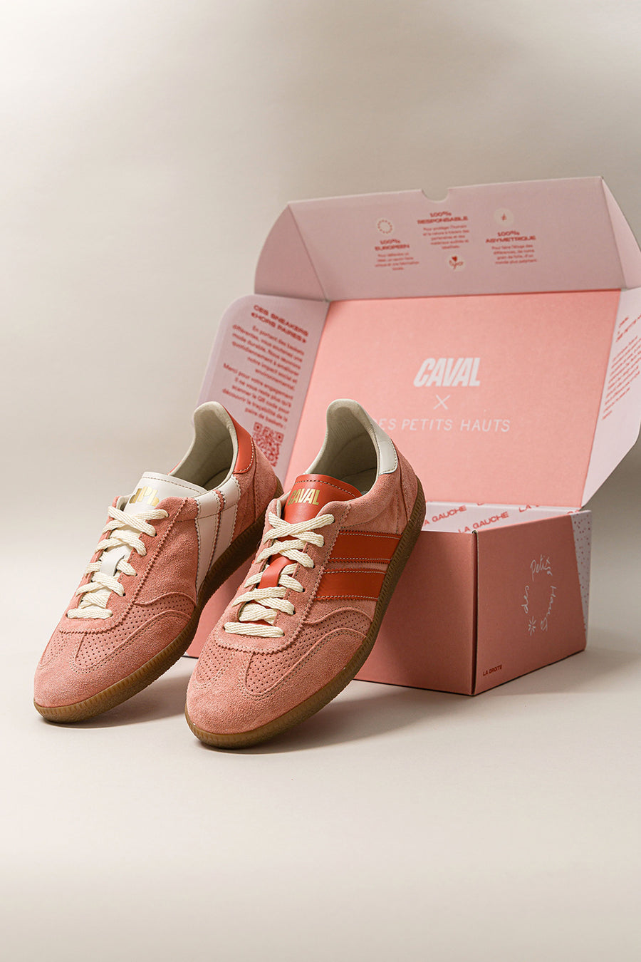 Baskets Cuir Rose - Pulse Bubble - Des Petits Hauts