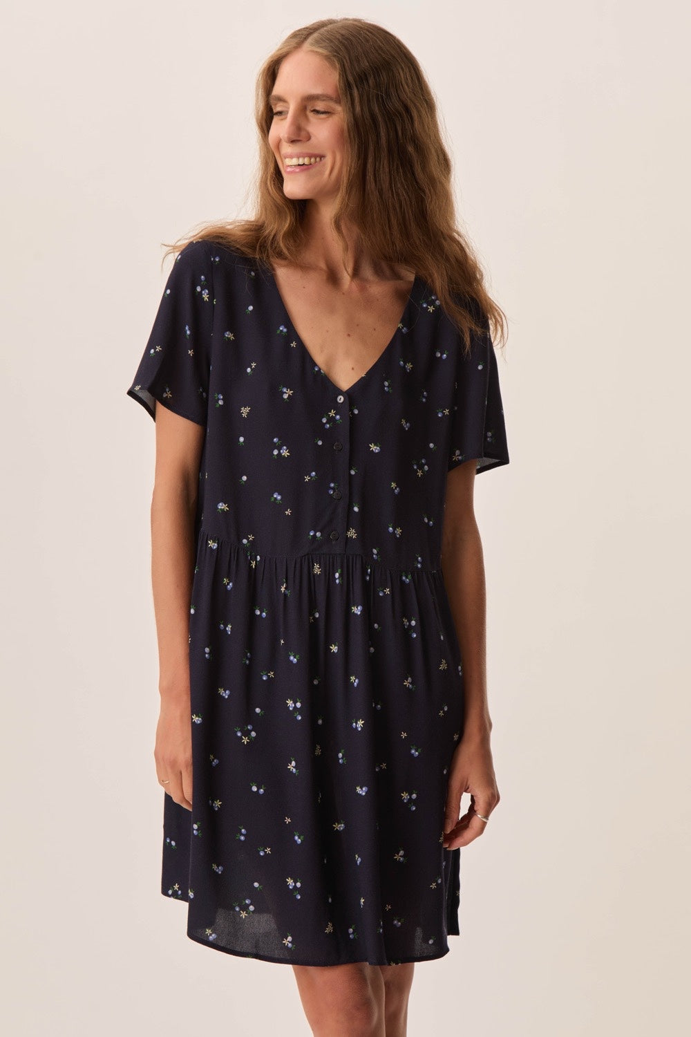 Robe Courte Oversize Imprimée Viscose Ecovero Multicolore - Des Petits ...